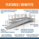 20' EZ-ACCESS® PATHWAY U Wheelchair Ramp Kit w/4' Platforms | Discount ...