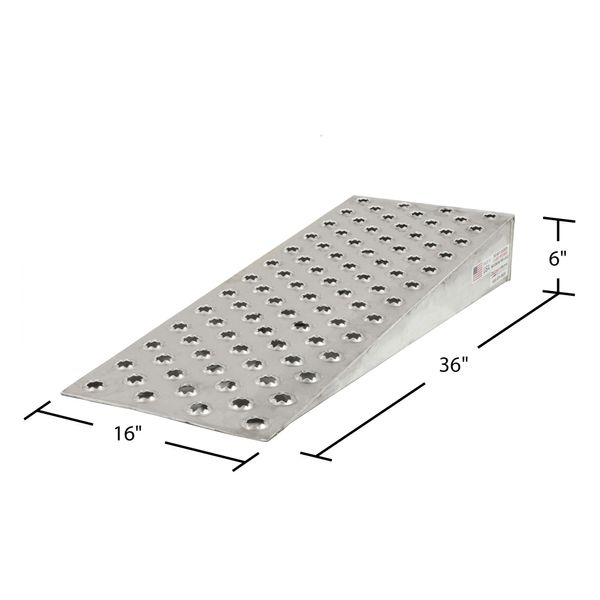 Guardian Aluminum Shipping Container Ramp Wedge - 36" L x 16" W ...