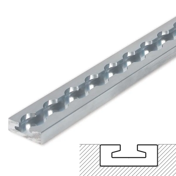 4' VersaTie Recess-Mounted Track with Square Edge (Series 2) | Discount ...