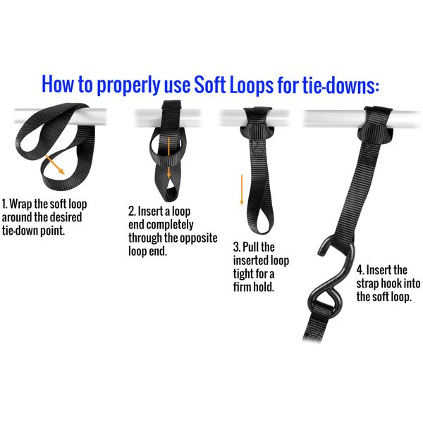 8-Pack of 1" Soft Loop Straps | Discount Ramps