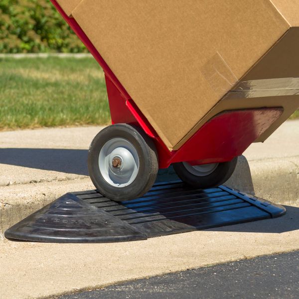 Guardian 4" High Curb Ramp +End Caps Traction Grip 10000lb Rubber DU-UP ...