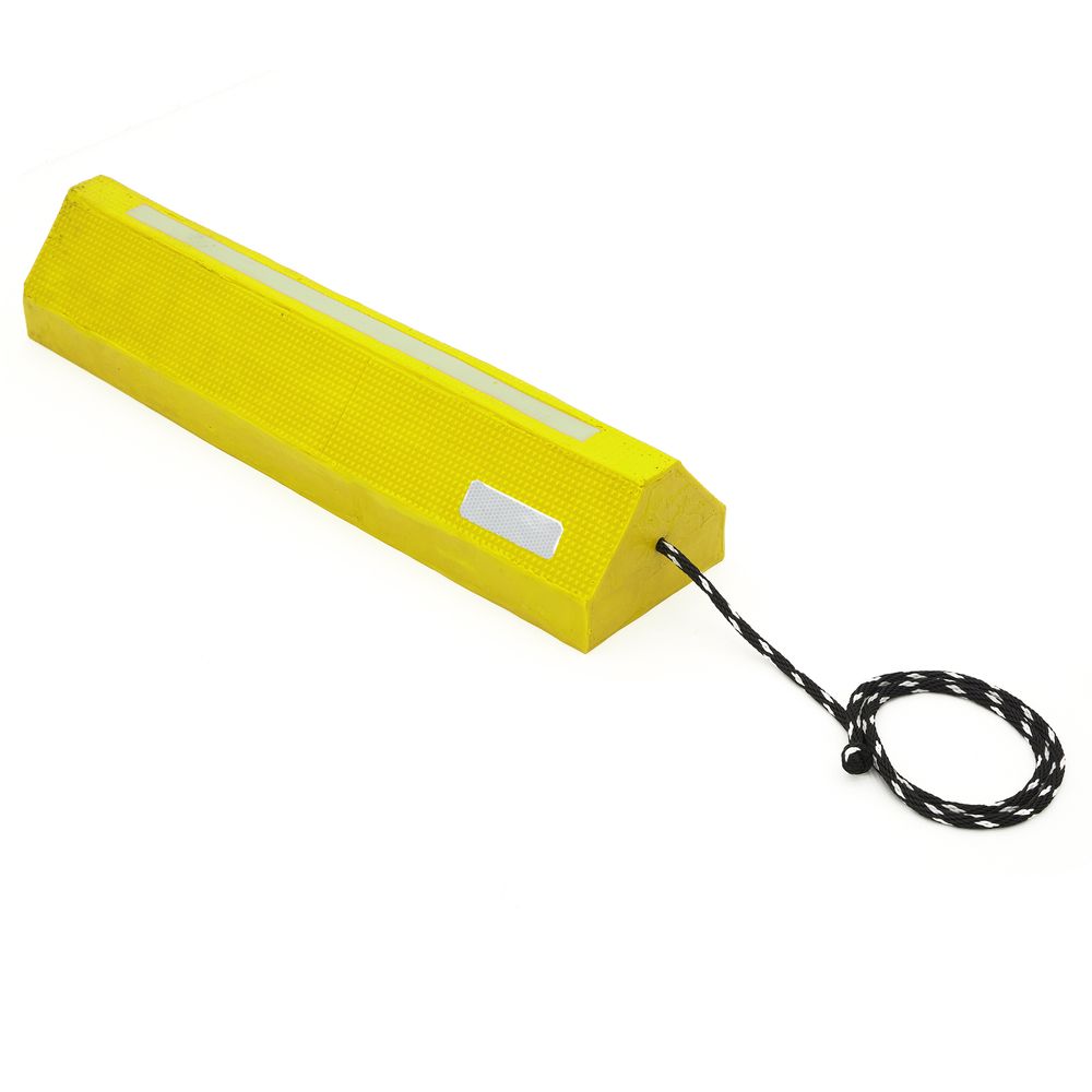 Elasco 30" Aircraft Wheel Chock with Glow Strip and Reflectors - Yellow ...