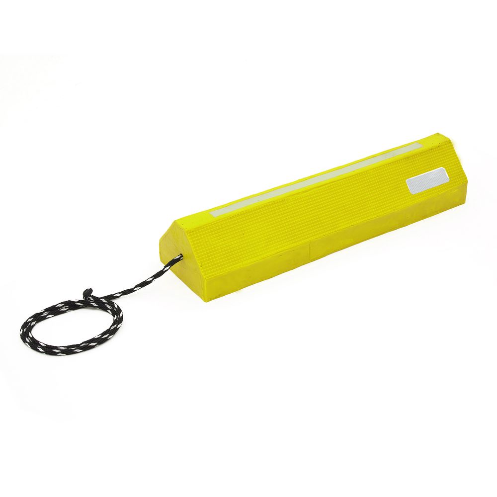 Elasco 30" Aircraft Wheel Chock with Glow Strip and Reflectors - Yellow ...