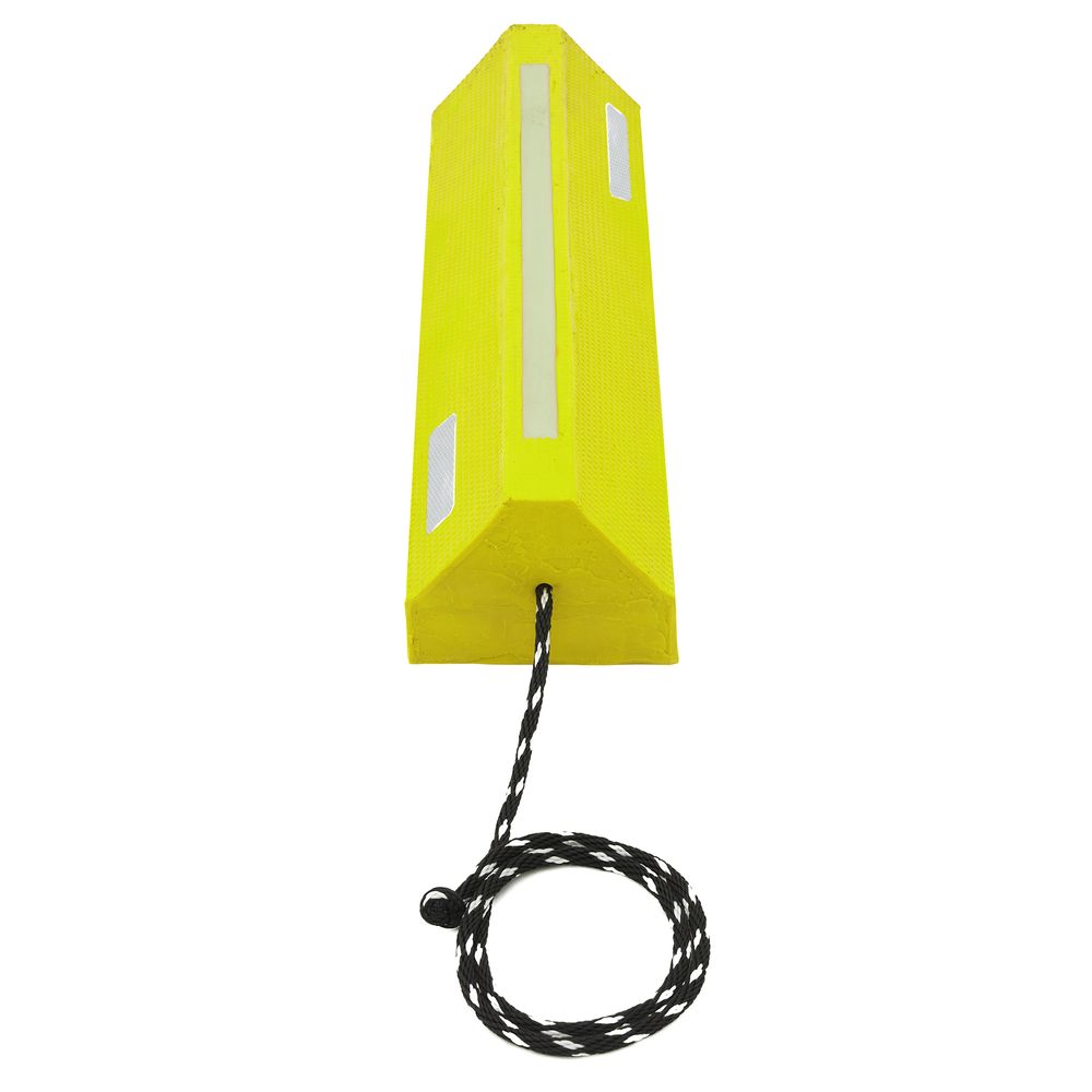 Elasco 30" Aircraft Wheel Chock with Glow Strip and Reflectors - Yellow ...