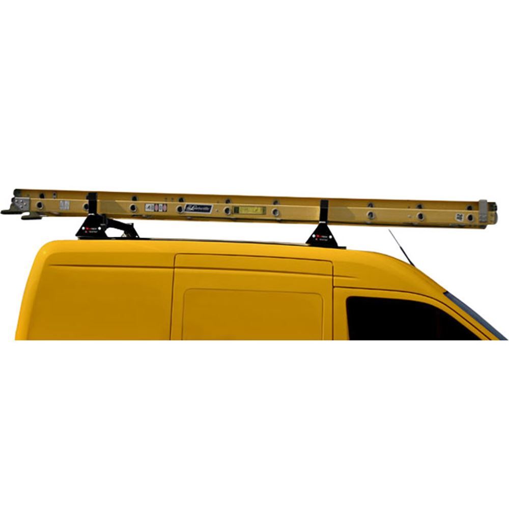 Black Transit Connect H1 2 bar ladder roof rack Low Profile 42" Bars ...