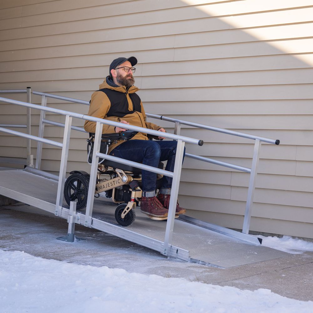 Silver Spring Clearway 20' Straight Ramp for Entryway | Discount Ramps